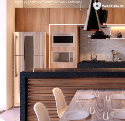 MDF Noce Amendôa – Maquettaria 3D