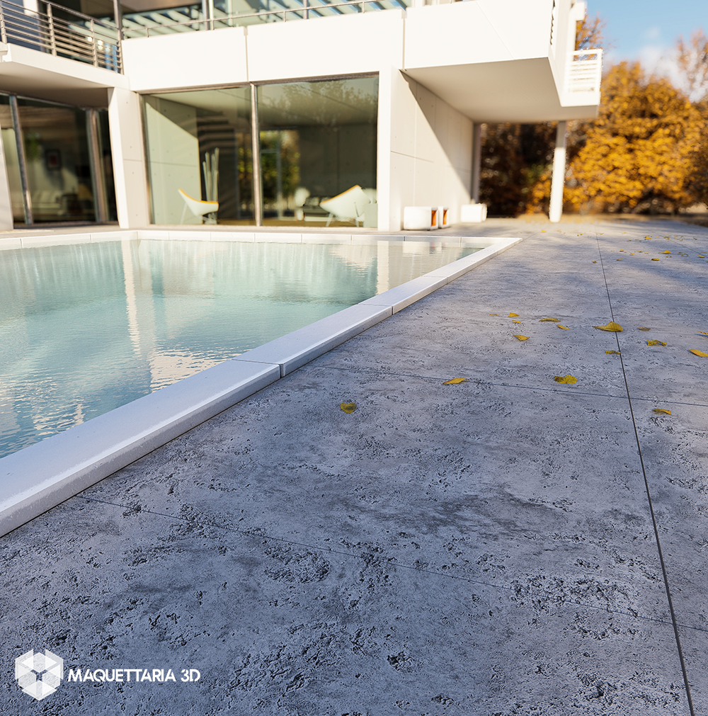 Etrusco Chumbo 100×100 NAT – Maquettaria 3D