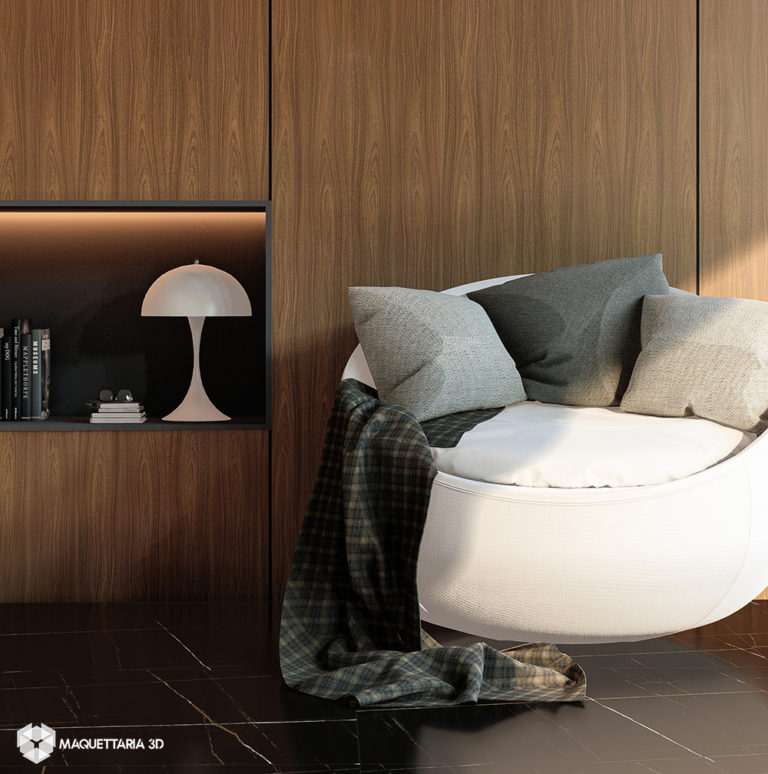 MDF Louro Freijo – Maquettaria 3D