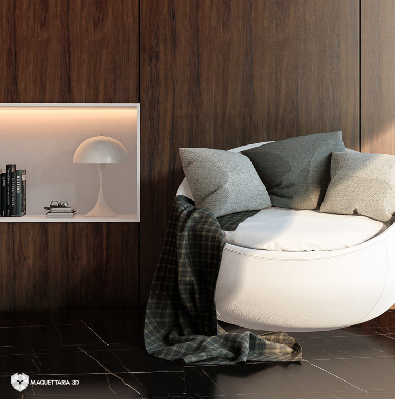 MDF Imbuia - Maquettaria 3D