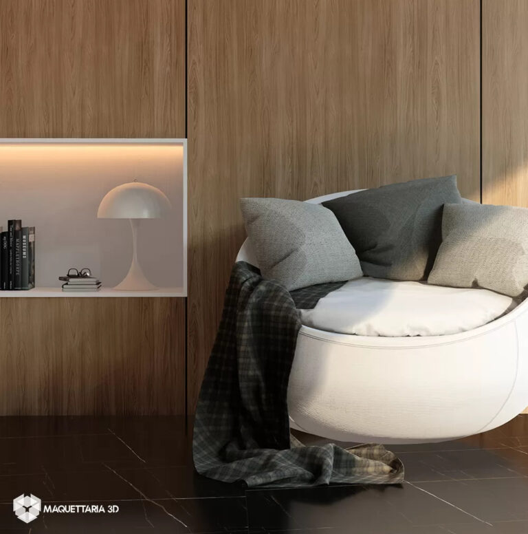 MDF Carvalho Hanover - Maquettaria 3D