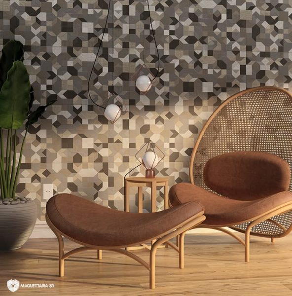 Glam Decor 46x100 Matte RE - Maquettaria 3D