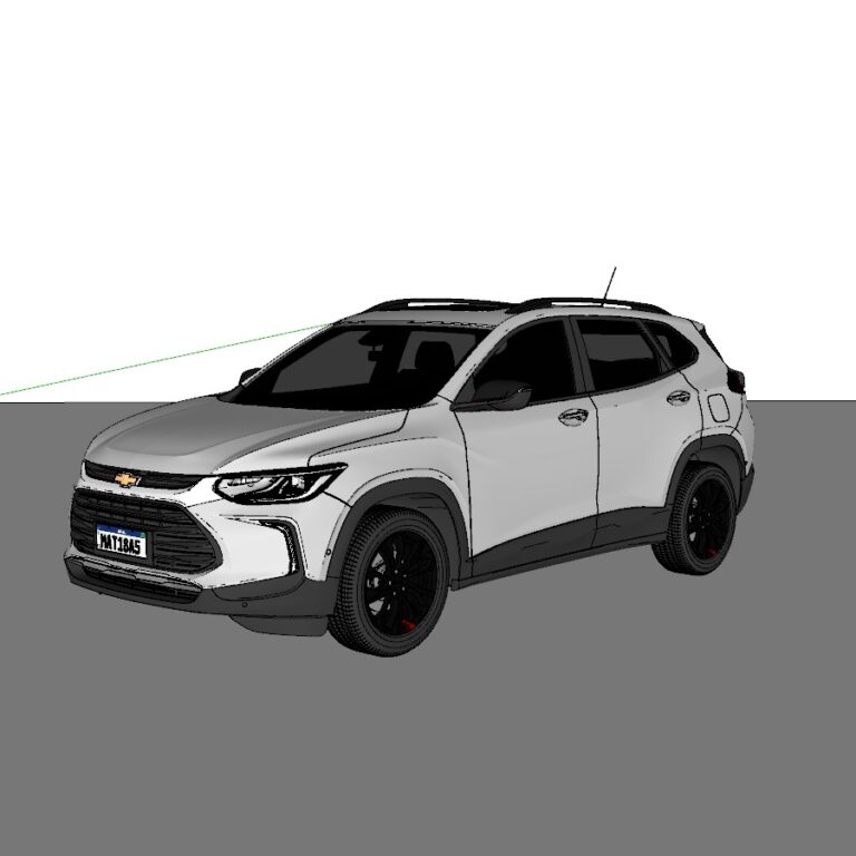 Carro 01 – Chevrolet Tracker 2021 – Maquettaria 3D